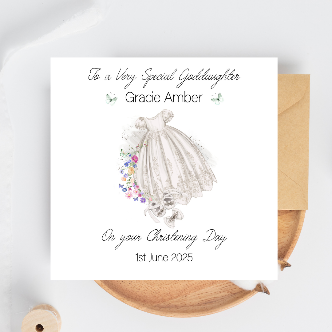 Personalised Baptism Cards Christening Cards Personalised